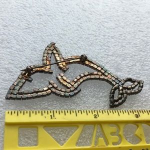 Jewelry | 3 Clear Blue Rhinestone Fish Shark Pin Vintage | Poshmark